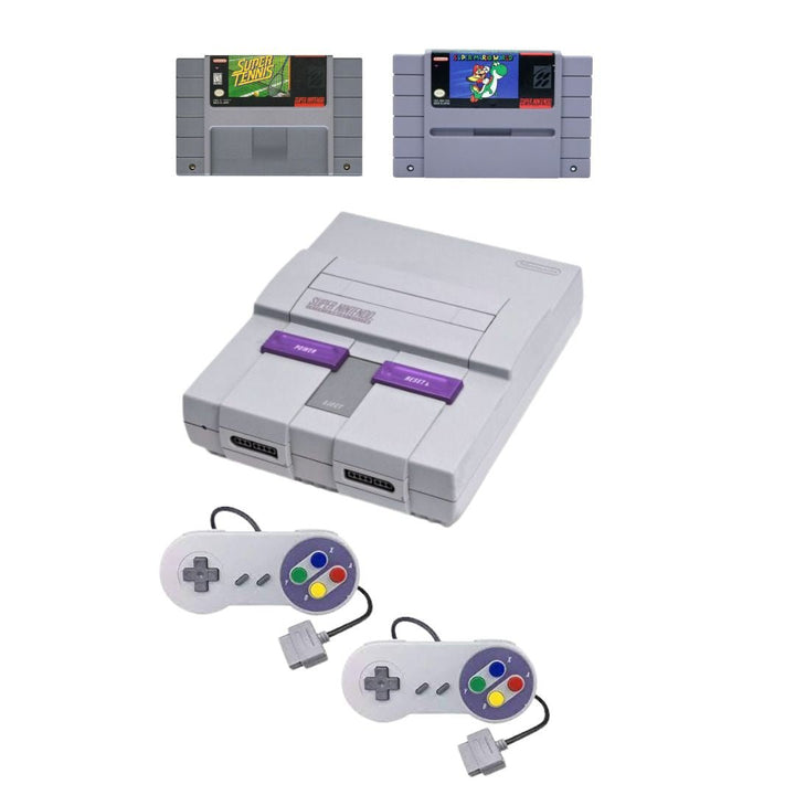 SNES Console Bundle, Super Mario World & Super Tennis